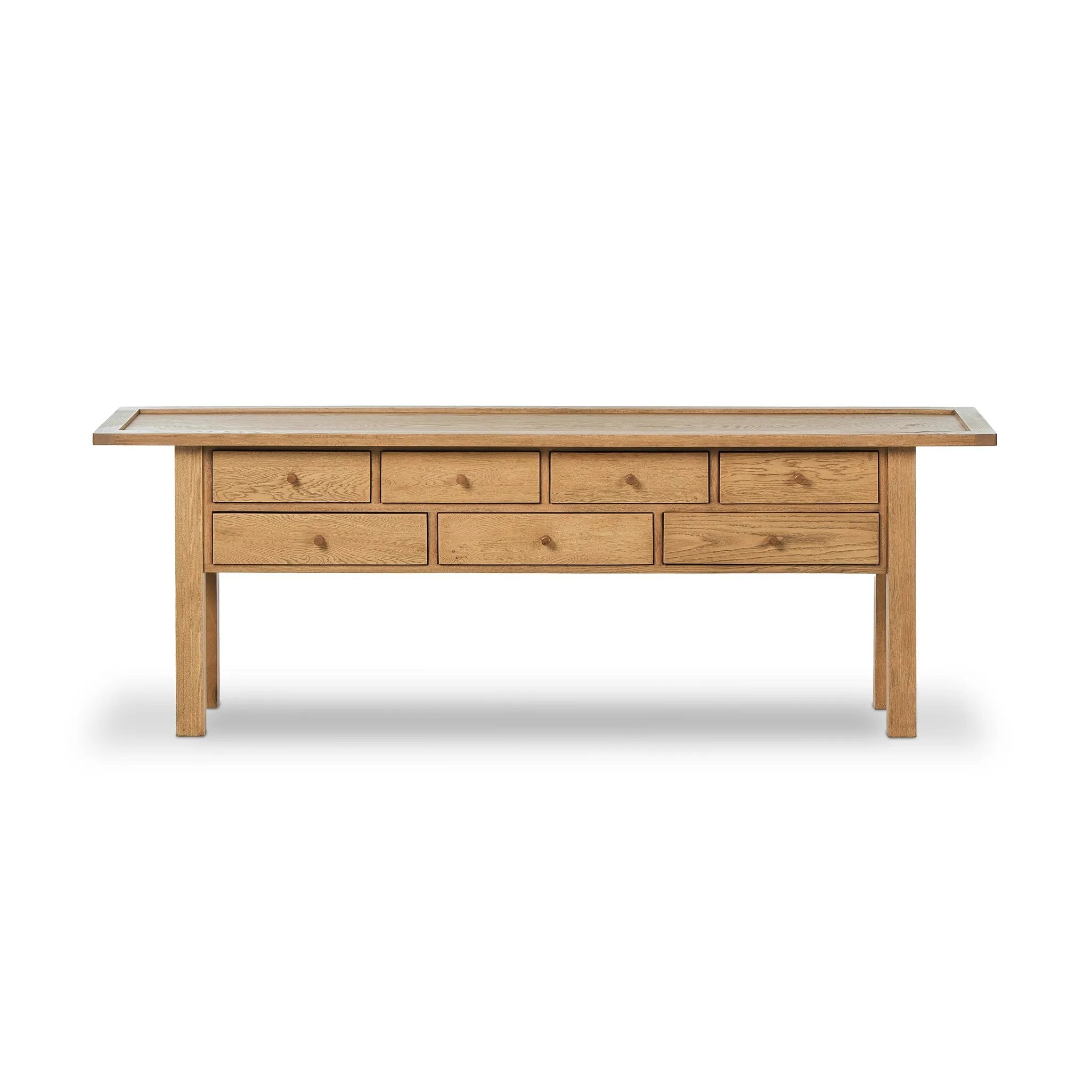 light oak sofa table